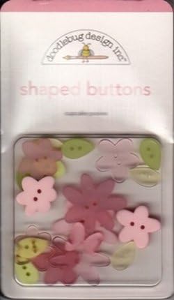 Amazon.com: Doodlebug Designs - Shaped Buttons - Cupcake Posies