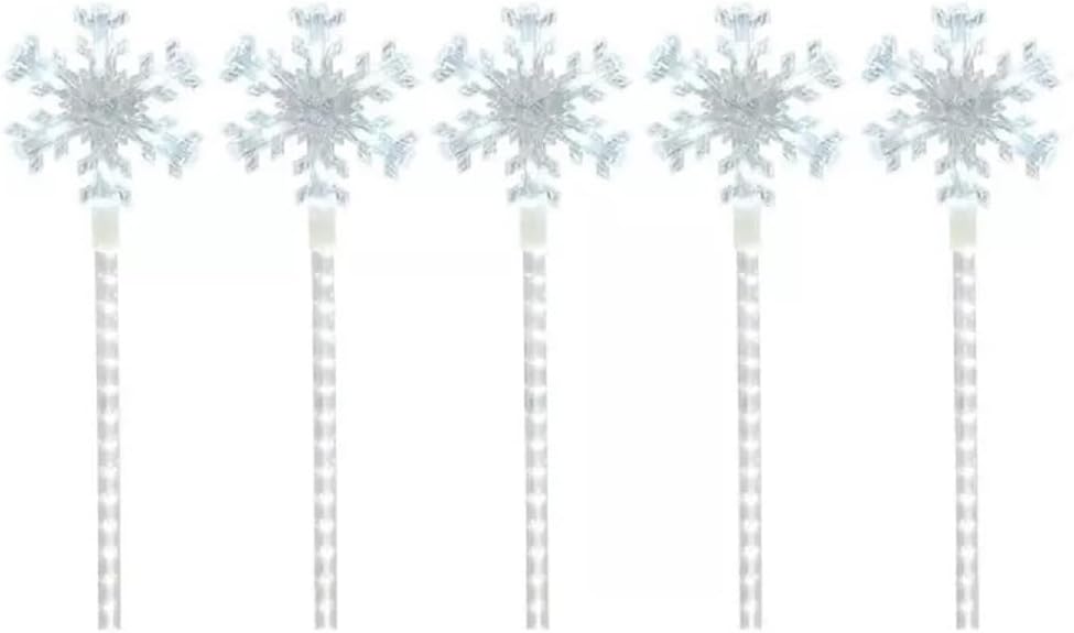 Amazon.com : Member's Mark Snowflake Pathway LED Lights, 5 Count (Cool ...