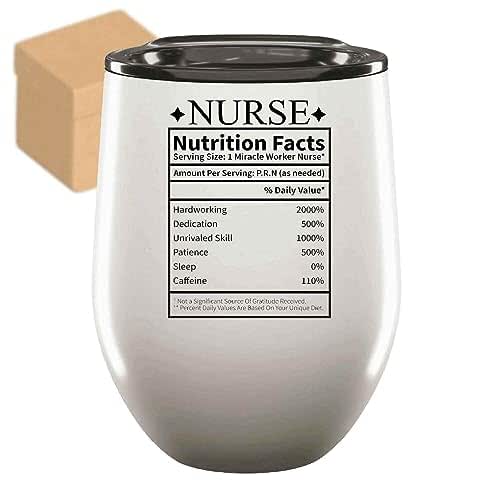 Amazon.com: Humorous Gift Nutrition Facts Label Nurse Gift, For ...