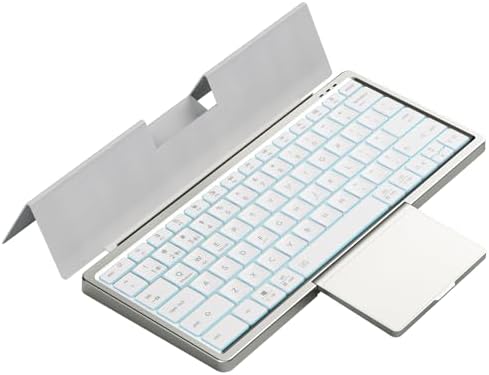 Amazon.com: Siaincsy Wireless Bluetooth Keyboard with Touchpad Leather ...
