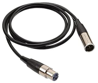 Amazon.com: CablesOnline 4ft Mini-XLR 3-Pin Male to Mini-XLR 3-Pin ...