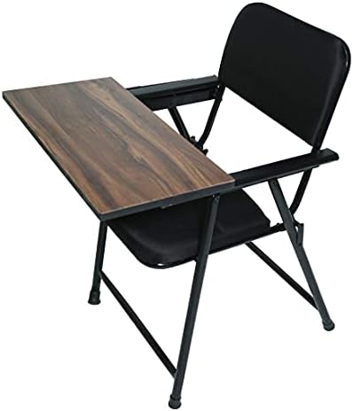 Dcloud Folding Chair with Writing Board (Black Color) Ergonomic Compact ...