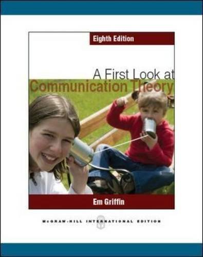 A First Look at Communication Theory: Griffin, Em: 9780071315333 ...