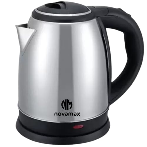 Novamax High Grade Electric Kettle with Stainless Steel Body, 1.5 Litre ...