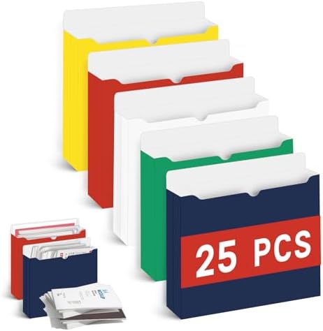 Amazon.com : Zzrywuty 2-Inch Expandable File Folders, Letter Size ...