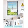 Homealexa Adjustable Window Screen, Max 39"x 59" Thick Self-Adhesive ...