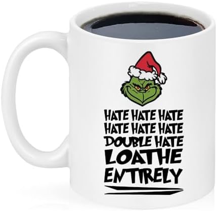 Amazon.com: Bioworld Dr. Seuss The Grinch Face Holiday Coffee Mug Cup ...