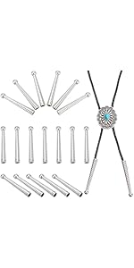 Amazon.com: NBEADS 4 Sets Bolo Tie Findings, Bolo Tie Tips Replacement ...