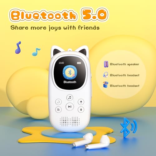 Snapklik.com : MP3 Player For Kids, 32GB Bluetooth 5.0 Kids Mp3 Player ...