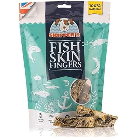 SKIPPER'S Dried Fish For Dogs - Whitefish Skin Jerky Cubes Dog Treats ...