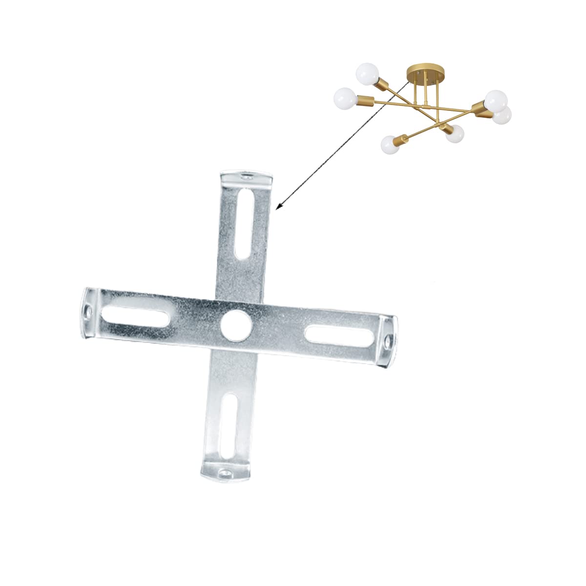Cross Ceiling Light Mounting Bracket Fixture Mounting Cross Bars