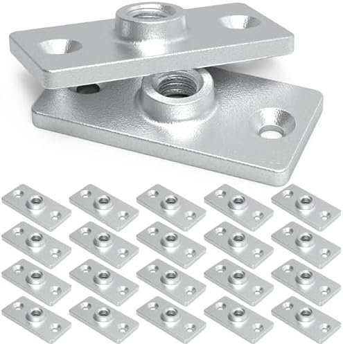 Fixirons 20 Pcs Ceiling Flange Hangers for 3/8 in. Threaded Rod DIY ...