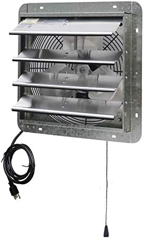 Amazon.com: iLIVING 16" Wall Mounted Shutter Exhaust Fan, Automatic ...