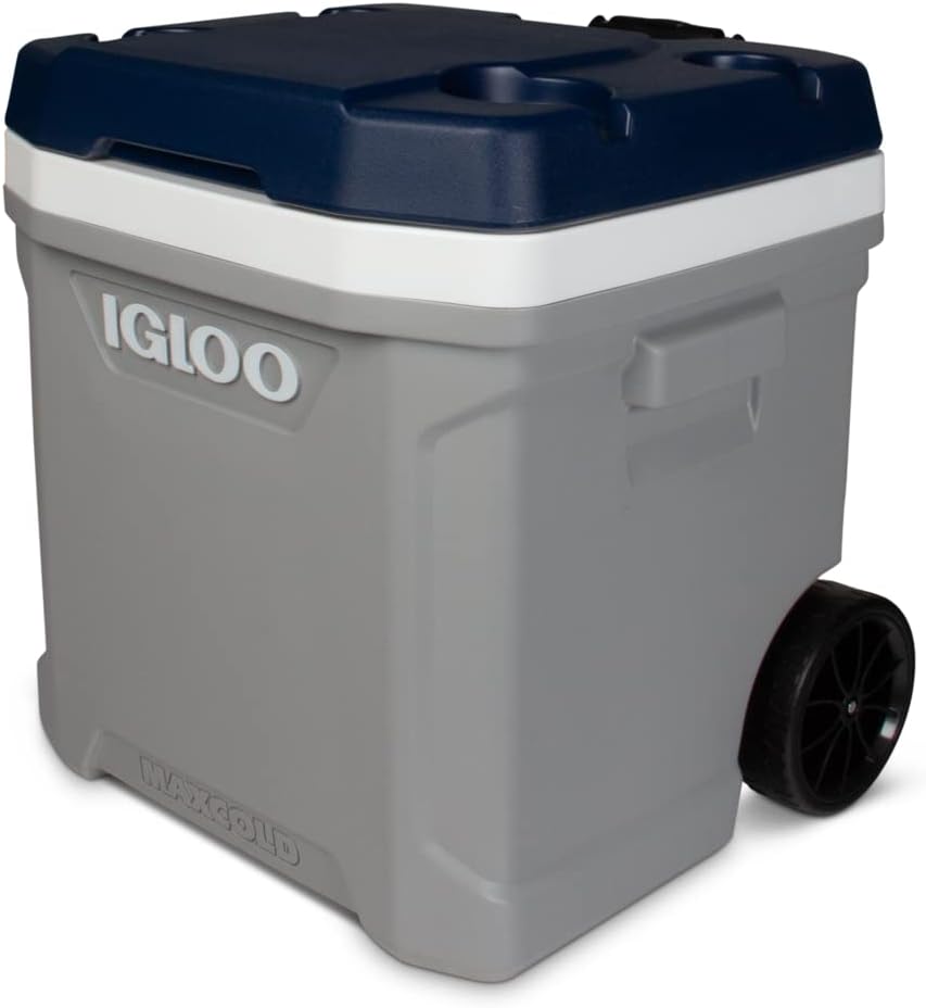 Amazon.com : Igloo Quart MaxCold Cooler, Blue/Navy, 40 Qt : Sports ...
