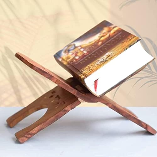 Santarms Wooden holy Book Stand Reading for Geeta | gita | ramayan Book ...