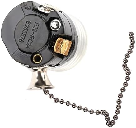 Amazon.com: Tbest Lamp Socket with Pull Chain Switch Light Sockets E27 ...