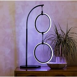 Brightech Nova Modern Color Changing Table Lamp - LED Lamp with RGB ...