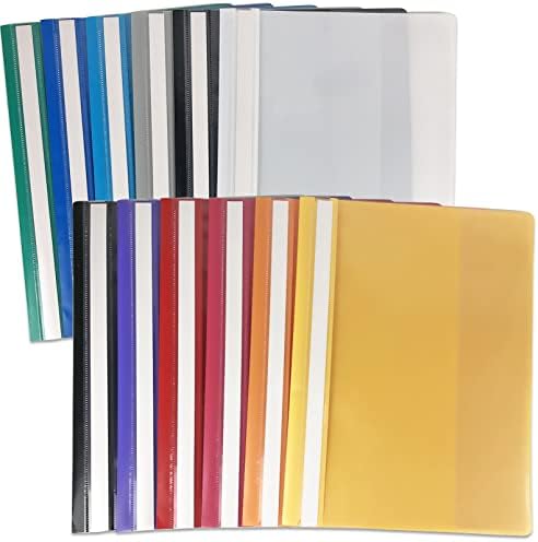 Pack of 25 Clear Front Black A4 Report Files : Amazon.co.uk: Stationery ...