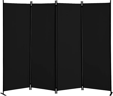 Amazon.com: Grezone 4 Panel Folding Privacy Screens, Folding Privacy ...