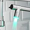 TIMACO LED Kitchen Faucet with Spiral Spring, 360° Swivelling Sink ...