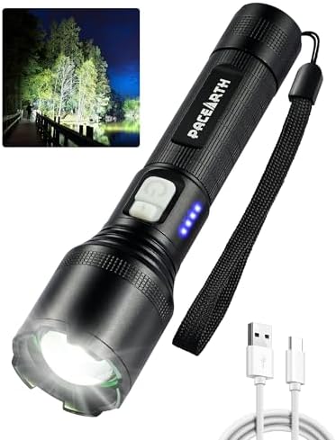Smiling Shark Flashlight, Ultra-Bright LED Flashlights with 8000 Lumens ...