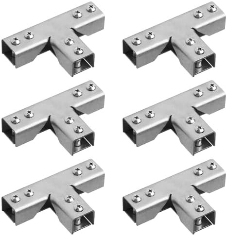 Yuqim 6 Sets Square Tube Clamps 1 Inch Stainless Steel Square Tubing ...