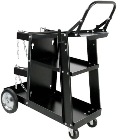 Amazon.com: 3-Tier Welding Cart with 360° Swivel Wheels, MIG TIG Plasma ...