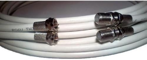 Twin Satellite Cable Extension Kit for Sky HD, Q, Freesat (5METRES ...
