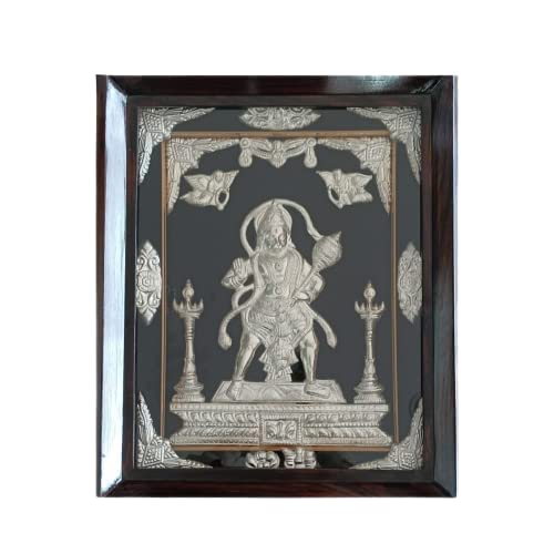 SRS Jewellers Hanuman ji Silver Plated Photo Frame | Hindu God ...
