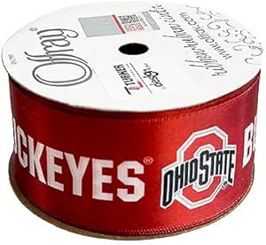 Amazon.com: 1.5" Ohio State Ribbon, Licensed by Offray Ribbon ...