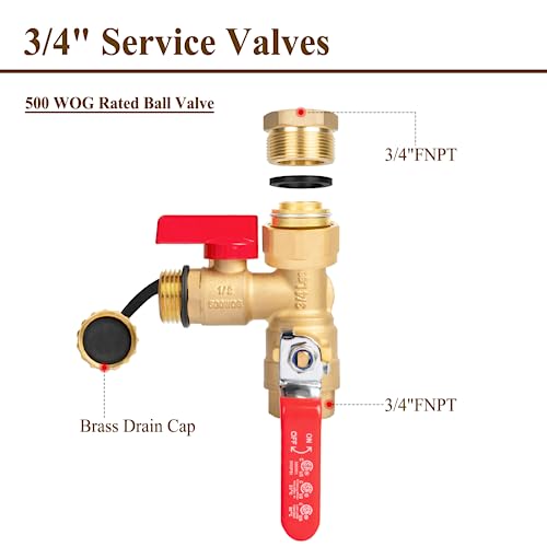 Snapklik.com : 3/4 Inch IPS Isolator Tankless Water Heater Service ...
