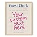Amazon.com: Haus and Hues Custom Guest Check Wall Poster - Customize a ...