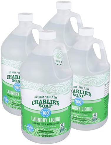 Amazon.com: Charlie’s Soap Laundry Liquid (50 Loads, 2 Pack) Natural ...