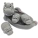 Amazon.com: Playmaker Toys Rubber Hippo Family Bathtub Toy Pals Also A ...
