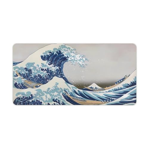 Keebik Gaming Mouse Pad, Under The Wave Mouse Pad 12x24 Inch Large ...