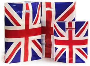 PLASTIC UNION JACK BAGS (100) 10" X 12" : Amazon.ca: Everything Else