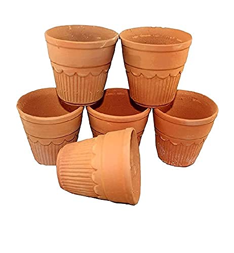DSOM Pooja Material Traditional Baked Clay Chai/Tea/Lassi Khullad Cups ...