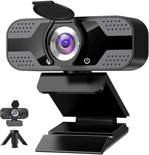 SZGIARUY Full HD Webcam with Built-in Microphone and Rotatable Tripod ...