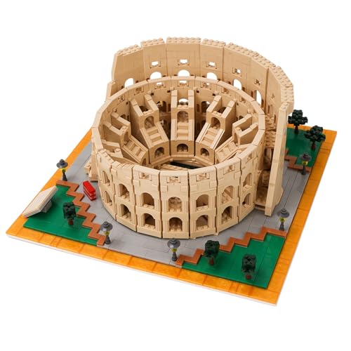 LULUFUN Building Block Set, Roman Colosseum Architecture Model Blocks ...