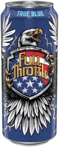 Amazon.com : Full Throttle True Blue Energy Drink 16oz Cans, 24 Units ...