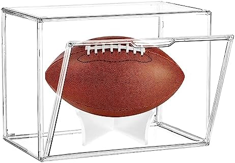 Amazon.com: Fitense Football Display Case Acrylic Clear, Football Stand ...