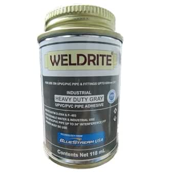 Heavy Duty Gray Industrial CPVC Solvent Cement (118ml x 24 Pieces ...
