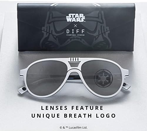 Amazon.com: DIFF | Star Wars Stormtrooper Designer Aviator Sunglasses ...