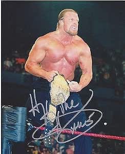 Hunter Hearst Helmley HHH Signed WWE World Heavyweight Championship ...