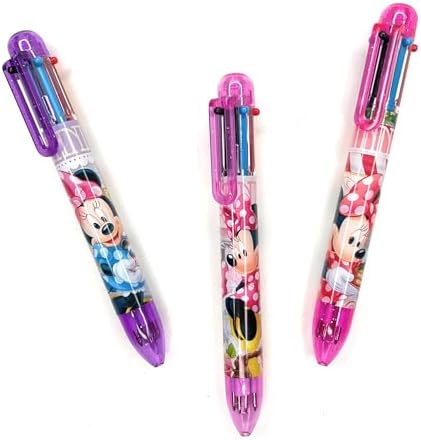 Amazon.com : Authentic Minnie Retractable Multicolor 6-1 Pens (2 Random ...