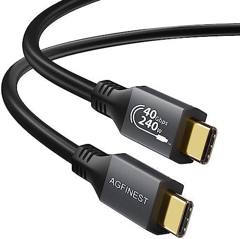 Amazon.co.jp: USB4 Cable, 240 W, 48 V/5A, Ultra Fast Charging, 40 Gbps ...