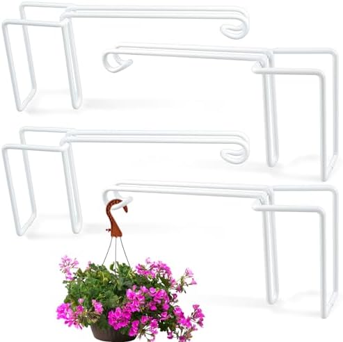 Amazon.com: moonoom 2 Pack Adjustable Vinyl Fence Hooks,5 x 10 Inches ...