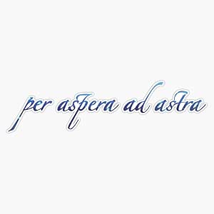 Amazon.com - Per Aspera Ad Astra Inspirational Quote Sticker Bumper ...
