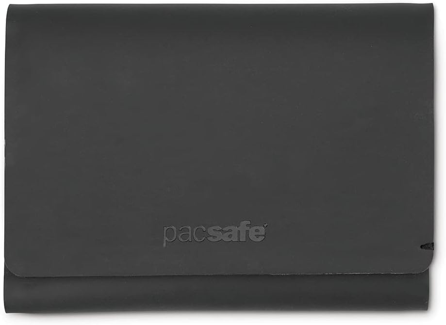 Amazon.com: Pacsafe RFIDsafe TEC Slim Trifold Wallet, Black : Clothing ...