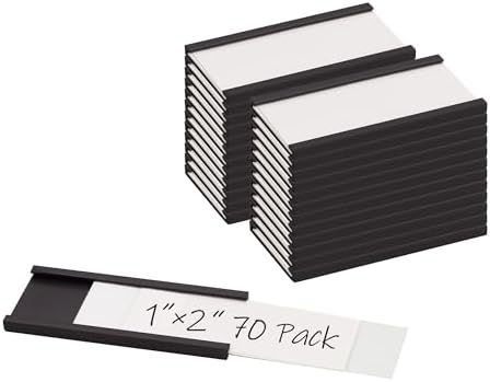 Amazon.com : Realth C Channel Magnetic Label Holders 30 Pack 2'' x 4 ...